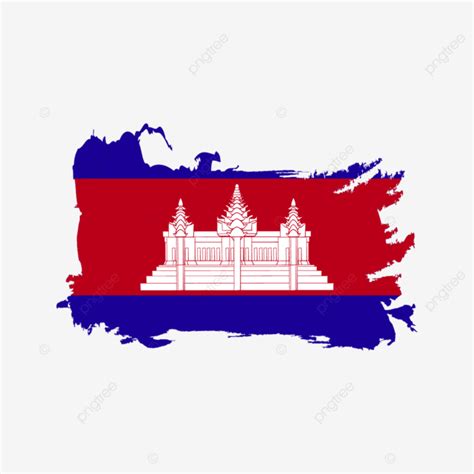 캄보디아 국기 붓 일러스트 절연 요소 클립 아트 디자인 붓 일러스트 디자인 일러스트 국기 일러스트 PNG 일러스트 및