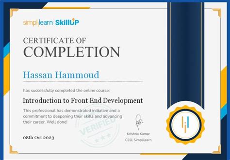 Thank You Skillup By Simplilearn 🙌 Hassan Hammoud