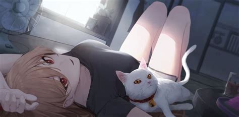 Power And Meowy Chainsaw Man Drawn By Numim Danbooru