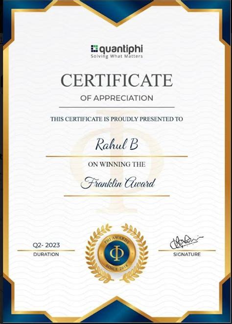 Rahul Bhichher On Linkedin Achievementunlocked Franklinaward