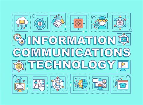 Premium Vector Information Communication Technology Word Concepts