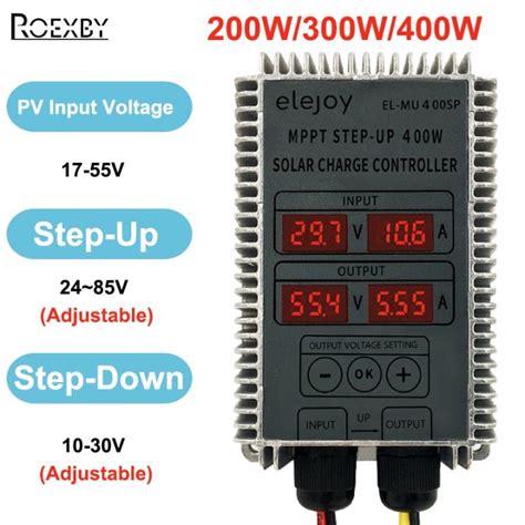 400w Step Upstep Down Mppt Solar Battery Charge Controller Input 17v