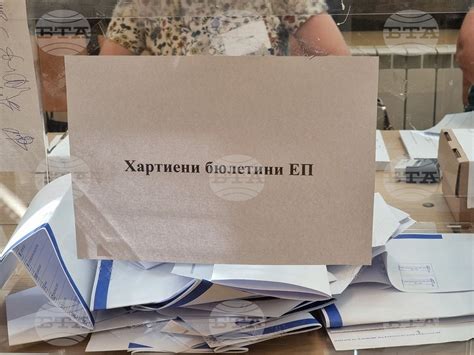 При 100 обработени секционни протоколи в изборите за Европейски