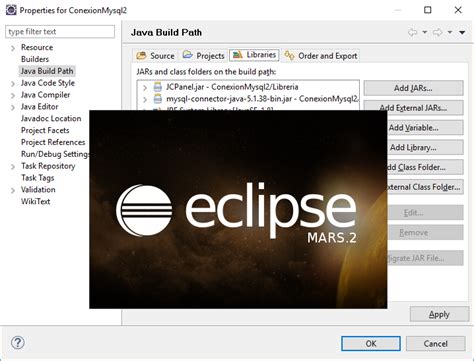 agregar librerías a eclipse