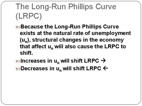 Chapter 16 The Phillips Curve Objective Students Will