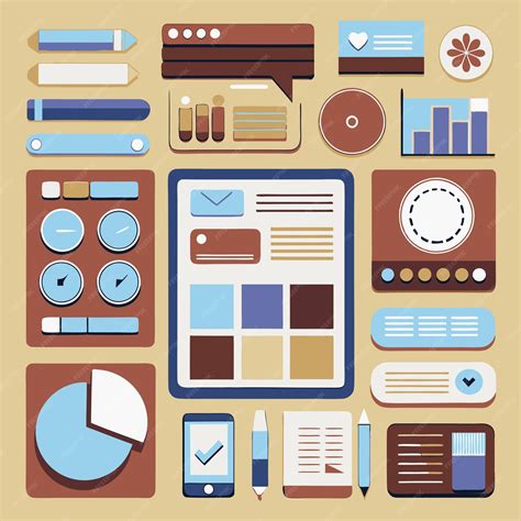 Premium Vector Simple Web Ui Elements Kit Graphic