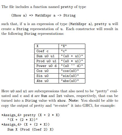 Solved Please Do It In Haskell And According To How The Chegg