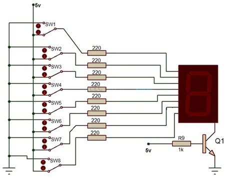 7 Segment Display Basics Pinout Types Control And Uses