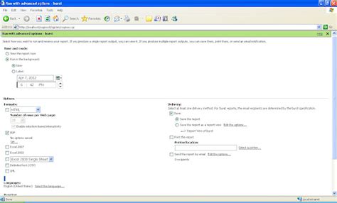 Cognos Tutorials Cognos Bursting Report To A File System
