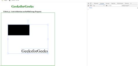 Fabricjs Activeselection Usesetongroup Property Geeksforgeeks