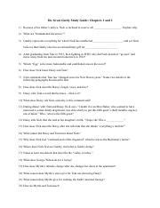 Exploring Themes and Characters in The Great Gatsby: Chapters 1 | Course Hero
