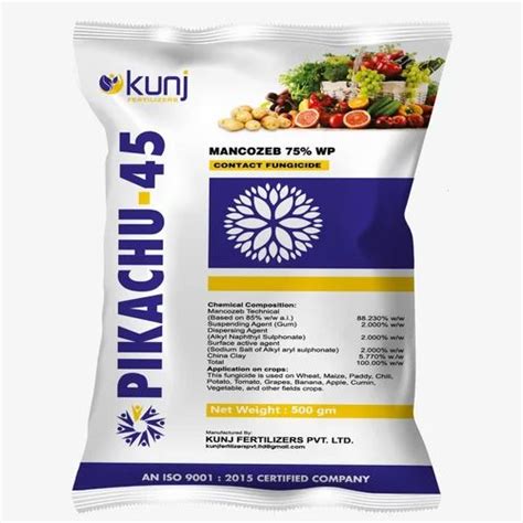 Mancozeb 75% WP Contact Fungicides, Packet, 500gm at ₹ 500/kg in Nissing