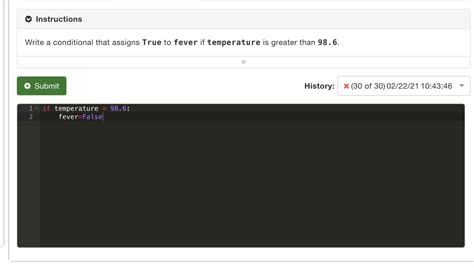 Solved Instructions Write A Conditional That Assigns True To