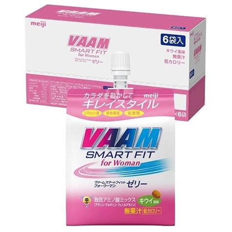Vaam Smart Fit For Woman Jelly Kiwi Flavor 180 G × 6 Pouches ｜ Dokodemo