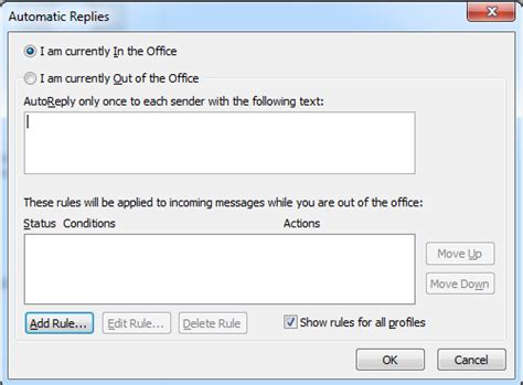 out of office options in outlook 2010 software spiceworks community