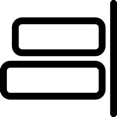 Align Right Free Interface Icons