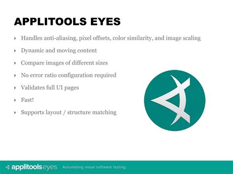 advanced automated visual testing ppt