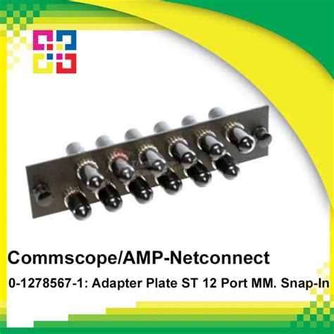 Commscope Amp Netconnect Adapter Plate St 12 Port Mm Snap In Lazada