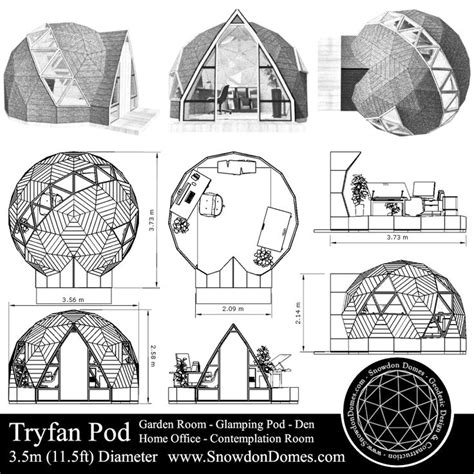Geodesic Garden Room Plan Geodesic Dome Design Sketch Geodesic Dome