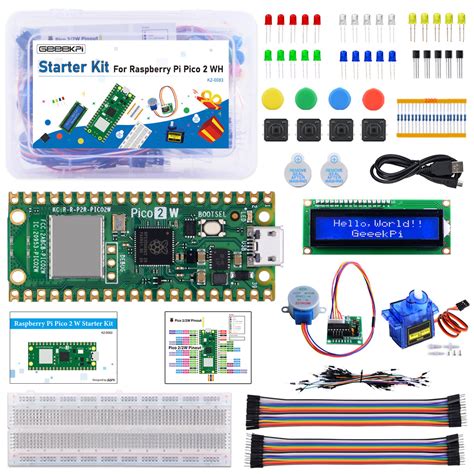 Raspberry Pi Pico 2 Wh Starter Kit With Raspberry Pi Pico 2 Wh Wifi E 52pi Store