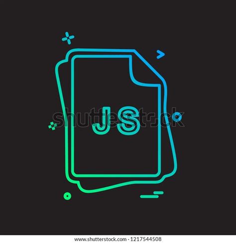 Js File Type Icon Design Vector Stock Vector Royalty Free 1217544508 Shutterstock