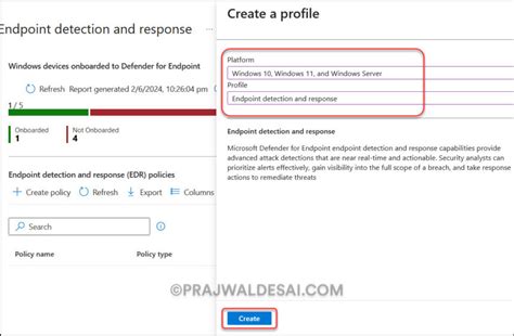 Create Endpoint Detection And Response Policy In Intune