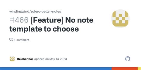 Feature No Note Template To Choose Issue Windingwind Zotero Better Notes GitHub