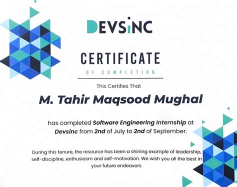muhammad tahir maqsood on linkedin devsinc softwareengineering learningjourney
