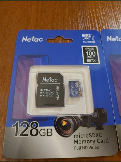 Dyski zewnętrzne. Karta pamięci MicroSDXC 128 GB i 64 GB Netac Class10 ...