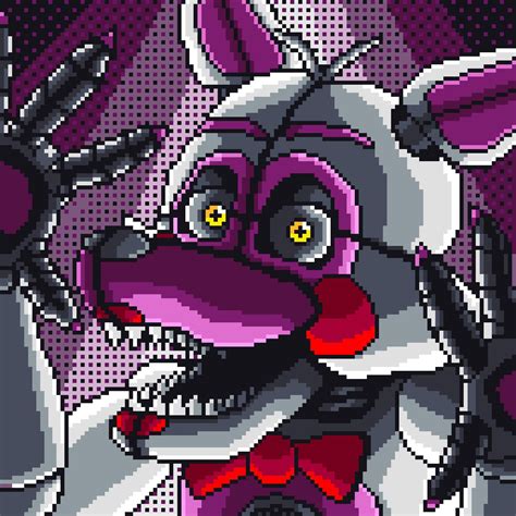 Funtime Foxy Pixelart By Sweetkrampus On Newgrounds