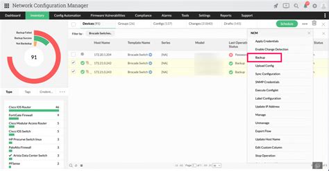 Brocade Switch Configuration Management With Network Configuration