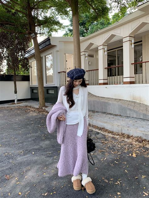 라방샵 코디세트 쓰리피스세트 니트 가디건 니트 롱원피스 홀터넥 긴팔 티셔츠 세트 Se5030