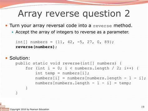 Ppt Array Reversal Algorithm Implementation Guide Powerpoint