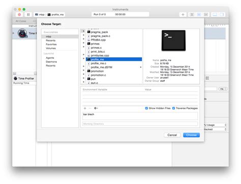 Xcode How Can I Attach Instrumentsapp To A Command Line Program On