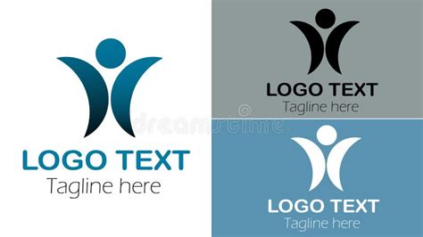 Abstract Human Figure Logo Design Stock Vector Illustration Of Presentation Icon 367599465
