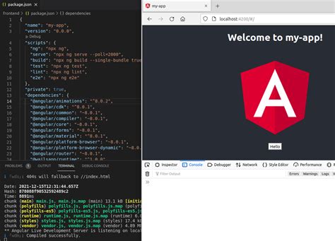 Wails Serve And Npm Run Serve Does Not Work For Angular 8 Project