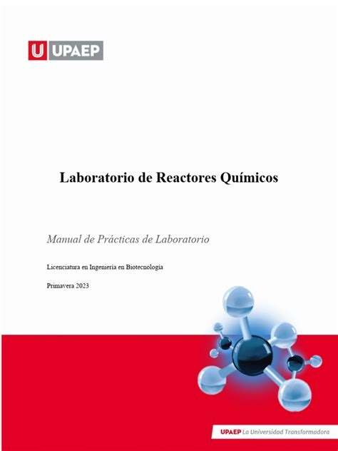 Manual De Laboratorio Rq P23 Pdf Entalpía Equilibrio Químico