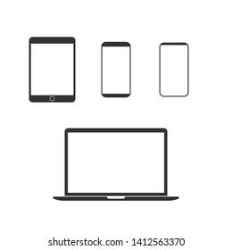 Black Laptop Icon Images Stock Photos Vectors Shutterstock