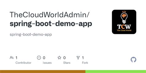 Github Thecloudworldadminspring Boot Demo App Spring Boot Demo App