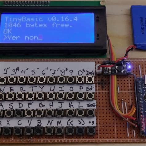 Arduino Nano BASIC Palmtop Hackaday Io