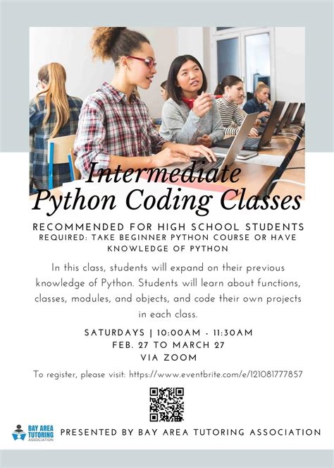 Intermediate Python Coding Class Bay Area Tutoring