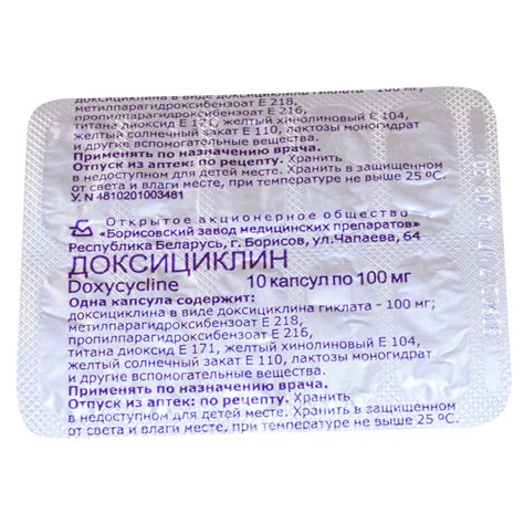 Doxycycline H Chl 0 1g 10c Bel Aversi