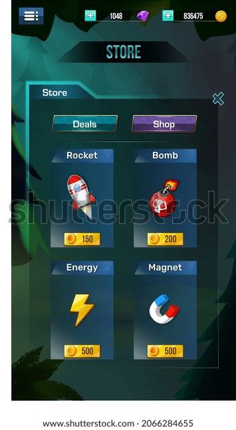 Stylize Game Ui Elements Menu Popups 库存矢量图（免版税）2066284655 Shutterstock