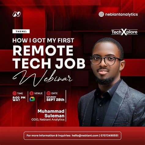 Nebiant Analytics On Linkedin Techxplore Remotework Techjobs