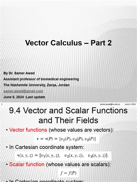 Vectors Part 2 Pdf Gradient Derivative