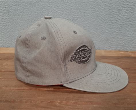 Dickies Hat Adult Gray Fitted Cap Grunge Skater Streetwear Workwear