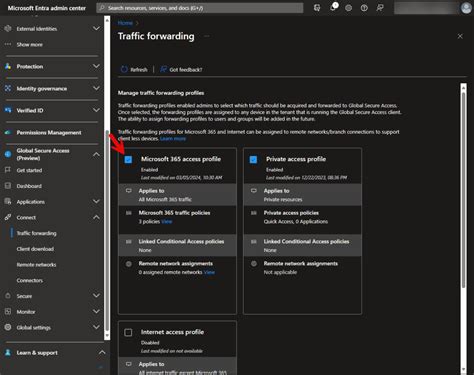 entra id global secure access client setup of the microsoft 365