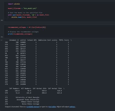 College Recommendation Engine Devpost
