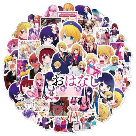 B Sticker Oshi No Ko Hoshino Ai Mem Cho Hoshino Aquamarine Kurokawa
