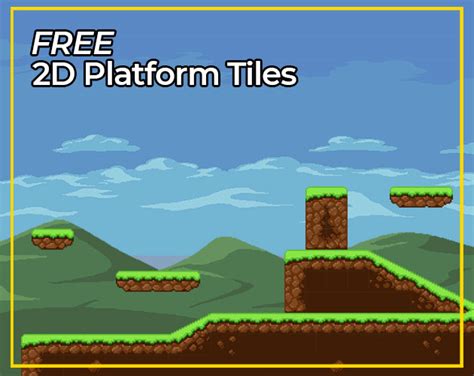 2D Platform Grass Tiles By Agustinbermeo